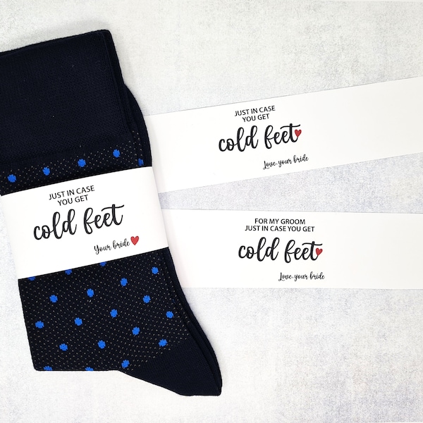 Cold Feet Wedding Socks - Etsy