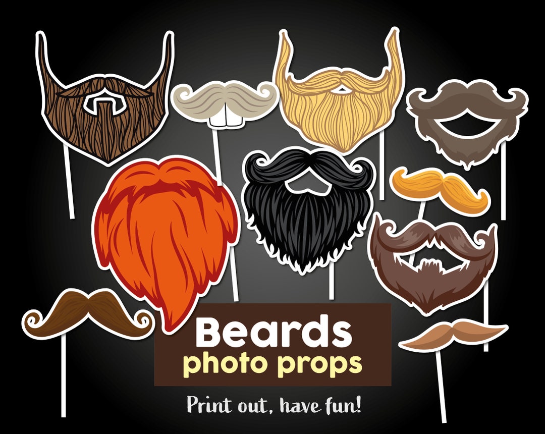 Beards Props, Funny Beards, Adult Party, Men Party, Bachelor Party ...