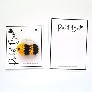 DIY Pocket Bee Cards, Pocket Hug Holder, Pocket Bee Backing Card, Card ...