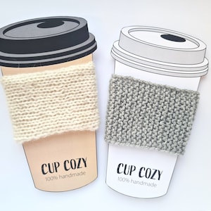 Printable Cup Cozy Cards, Display Inserts, Coffee Sleeve Insert Cards ...
