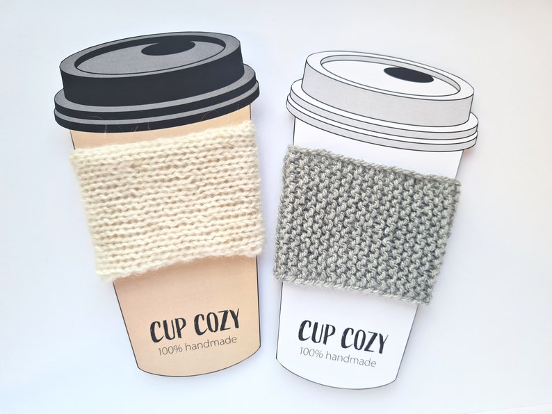 Printable Cup Cozy Cards, Display Inserts, Coffee Sleeve Insert Cards ...