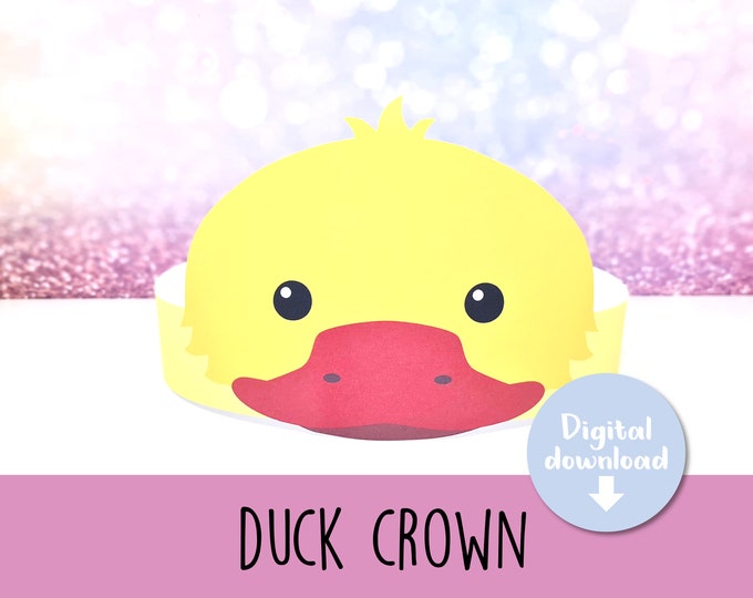 Duck Mask/costume/hat, Duck Birthday Hat, Duck Party Supply, Farm Party ...