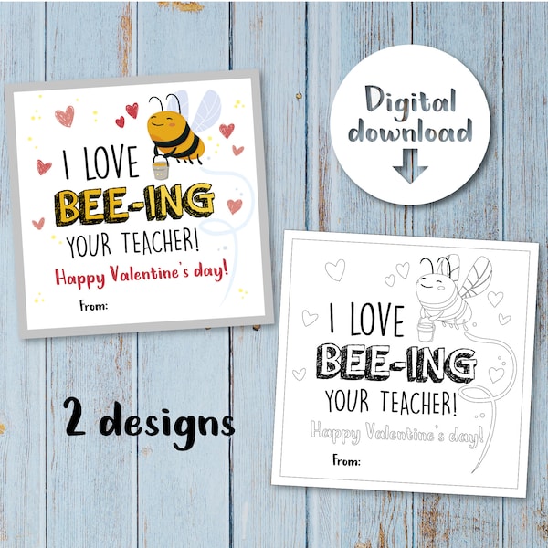 Teacher Valentine Card - Etsy