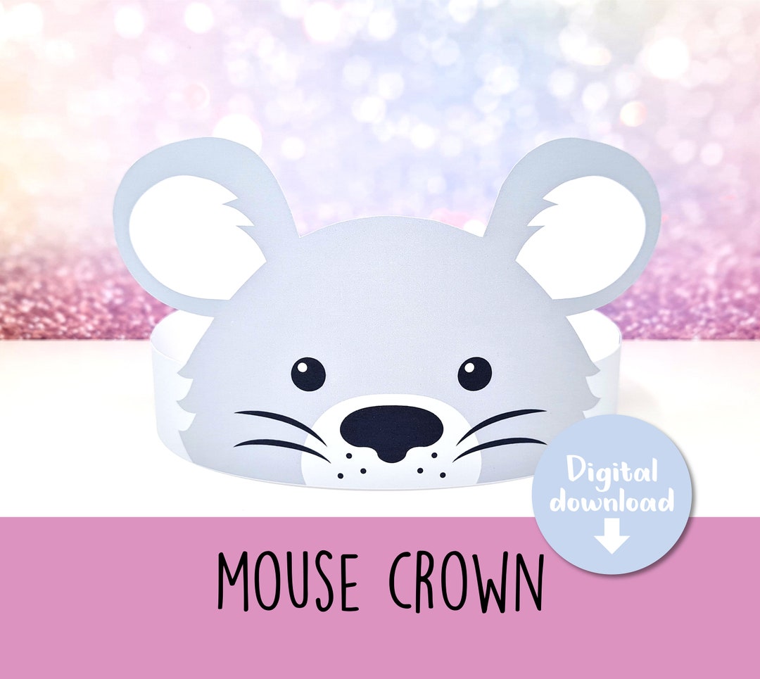 Mouse Crown, Mice Birthday Hat for Kids, Mouse Party Headband ...