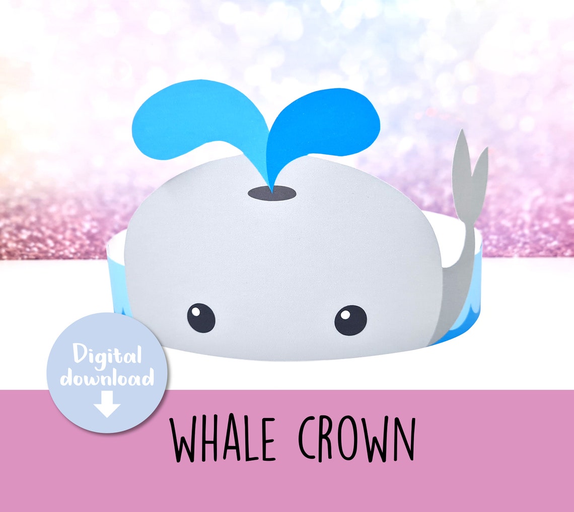 Whale Crown, Whale Birthday Hat for Kids, Ocean Party Headband ...