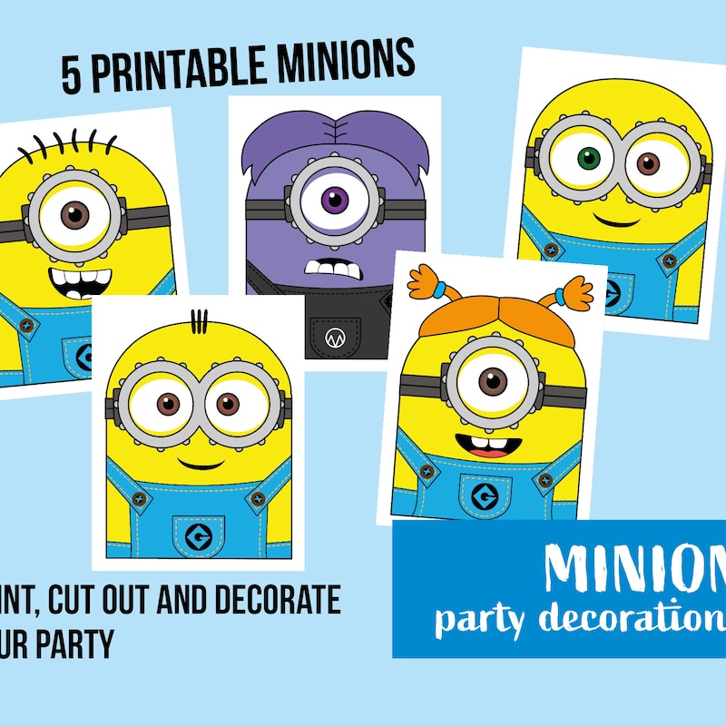 Minions Printable - Etsy