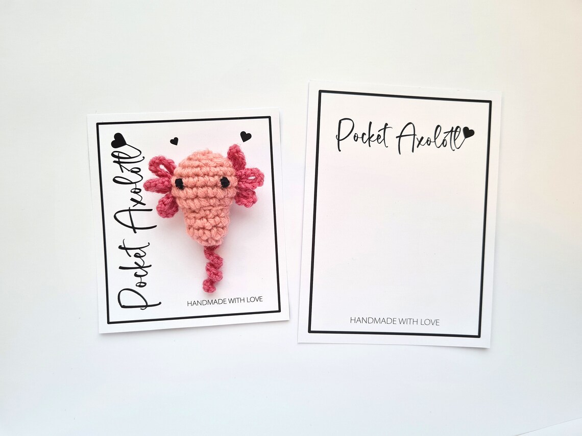 Pocket Axolotl DIY Axolotl Cards Pocket Hug Holder Pocket - Etsy Pocket Axolotl DIY Axolotl Cards Pocket Hug Holder Pocket - Etsy