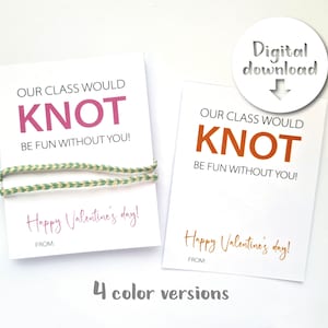 Bracelet Valentine Tags, Multi, Friendship Bracelet Classroom ...