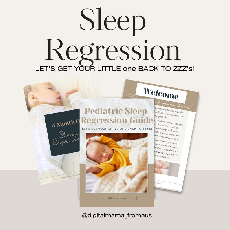 Pediatric Sleep Regression Guide, Sleep Aid, Sleep Training, Sleep Help ...