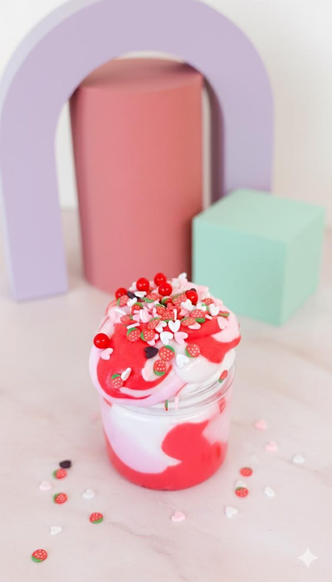 Strawberry Shortcake Slime, Sensory Toy, Play Doh - Etsy