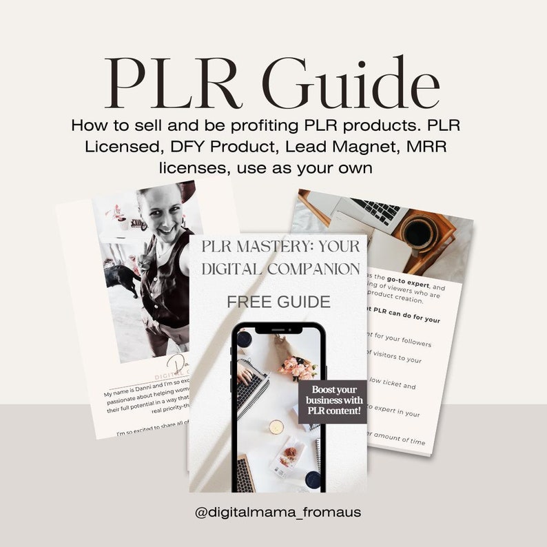 PLR MRR Guide With Private Label Rights & Master Resell Rights, Done for You Lead Magnet, Dfy ...