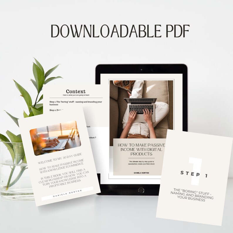 Passive Income With Digital Products. Ultimate Step by Step Guide - Etsy