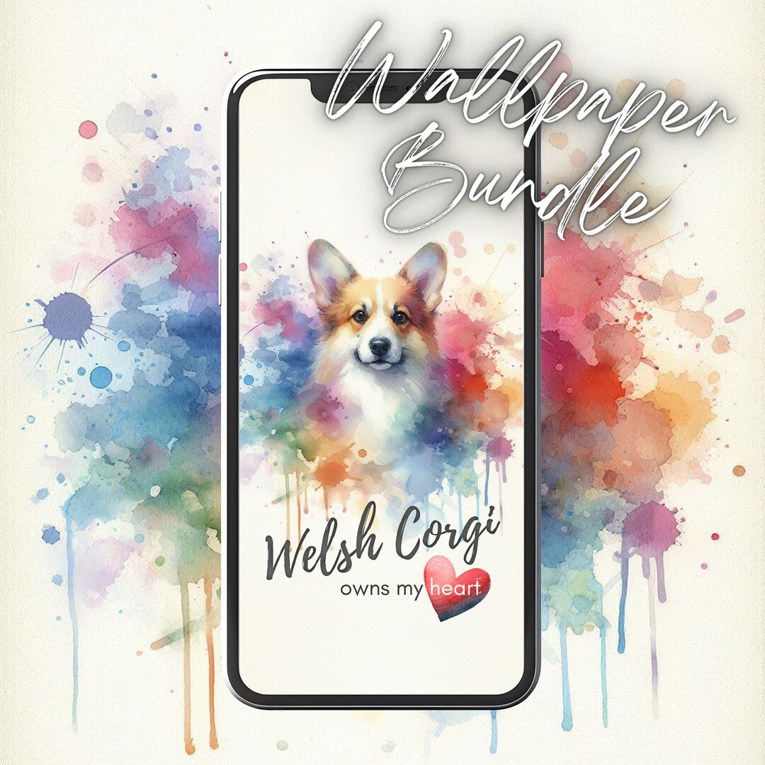 Dreamy Dog iPhone Wallpapers – Set of 9 | Colorful Watercolor ...