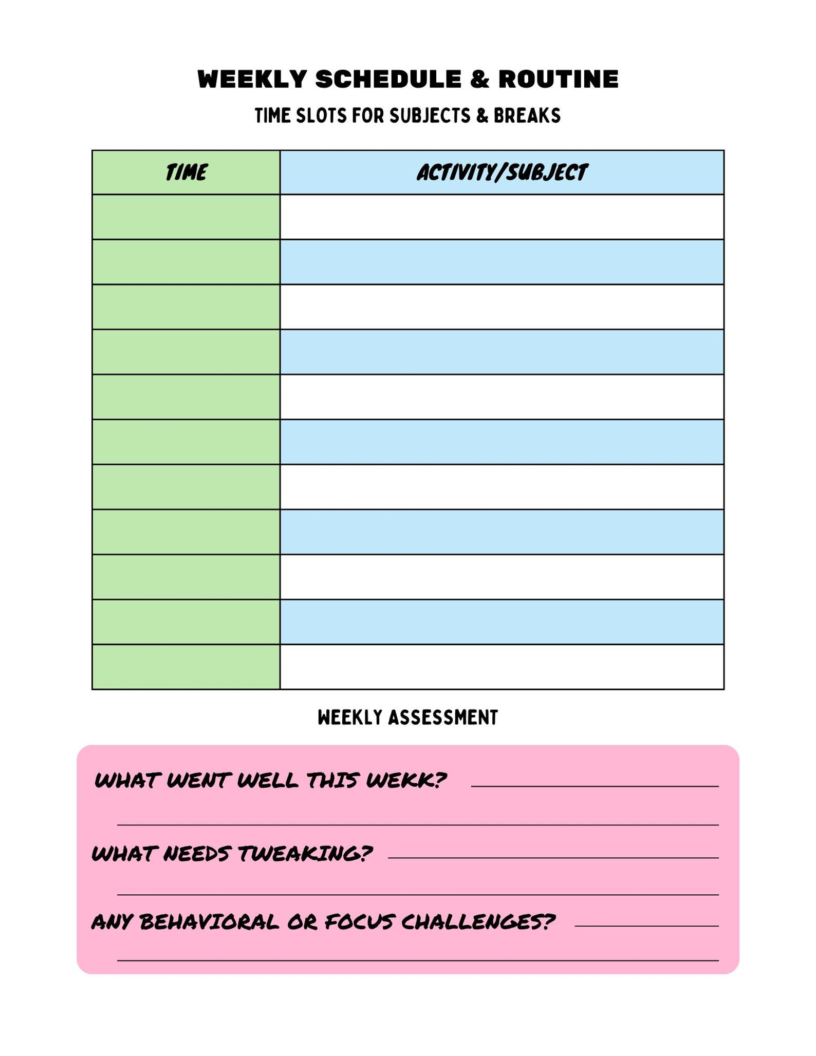 Printable Homeschool Planner for Moms, Annual, Weekly & Daily Lesson ...