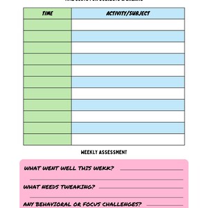 Printable Homeschool Planner for Moms, Annual, Weekly & Daily Lesson ...