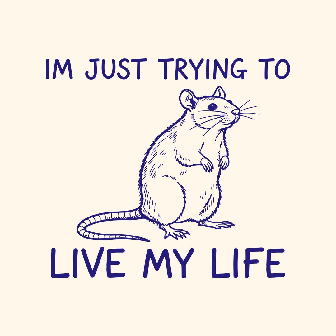 Rat Meme Shirt for Anti-social Humor T-shirt - Etsy