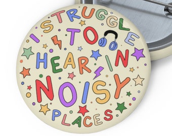 I Don't Like Loud Noise Pin Badge Button - Etsy