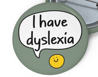 I Have Difficulty Following Directions Badge Pin | Dyslexia - ADHD - Etsy