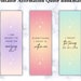 Printable Cute Bookmarks for Self Love, Positive Affirmation Quotes for ...