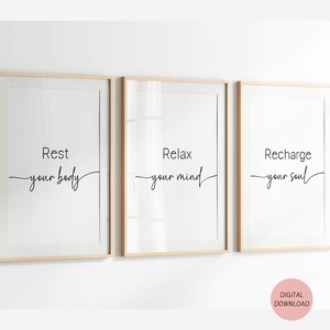Printable Mental Health Wall Art, Self Care Poster, Self Love Print for ...