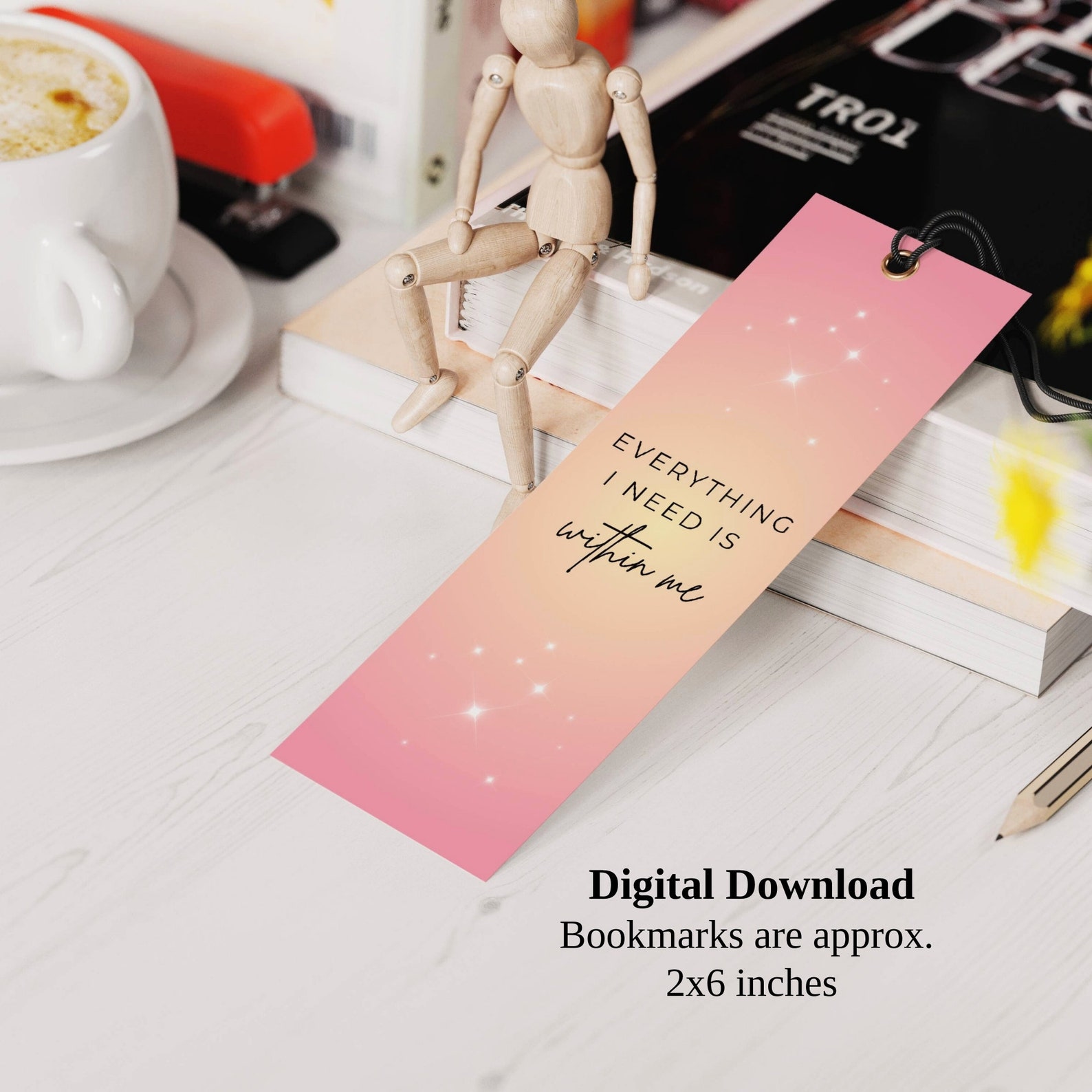 Printable Cute Bookmarks for Self Love, Positive Affirmation Quotes for ...