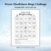 Printable Winter Mindfulness Bingo Challenge, Self Care Activity ...