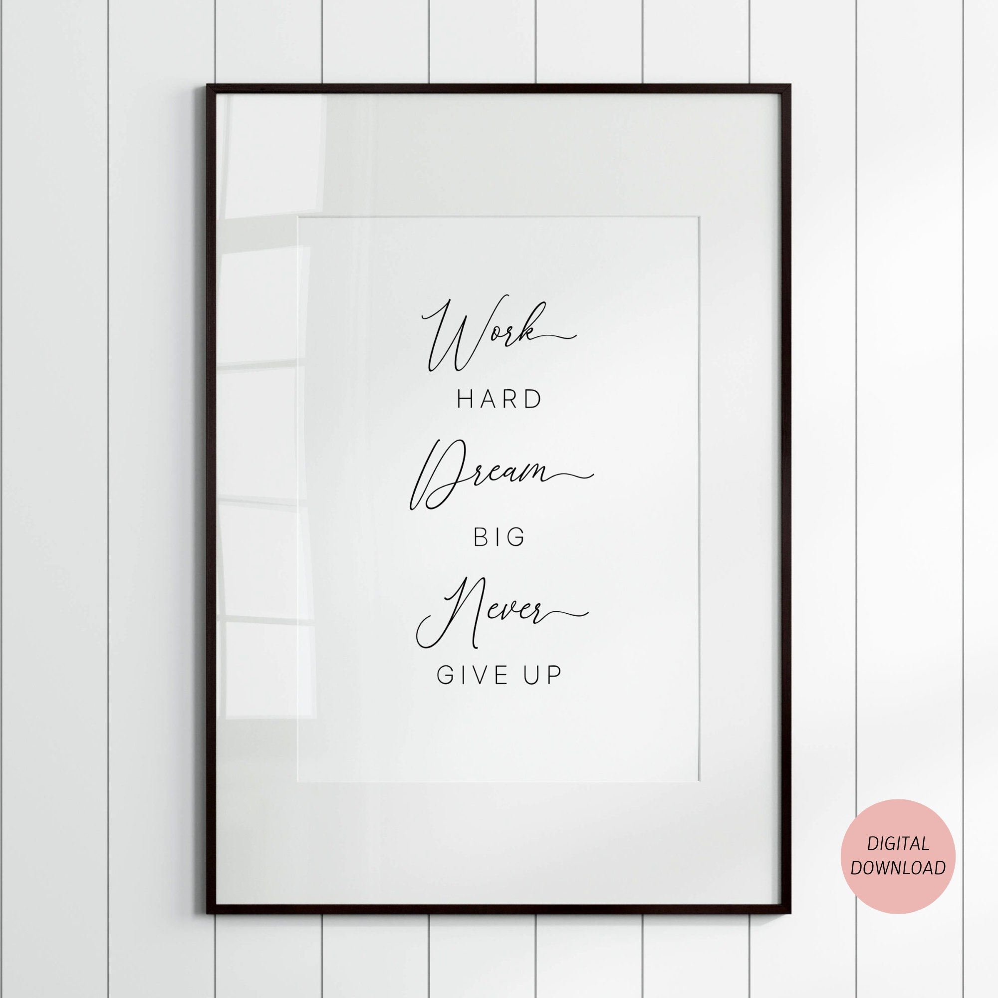 Printable Wall Art for Office Wall Decor, Inspirational Quotes for ...