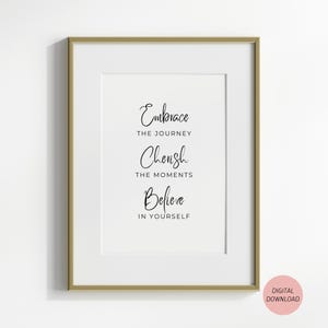 Printable Wall Art for Self Love, Inspirational Quotes, Motivational ...
