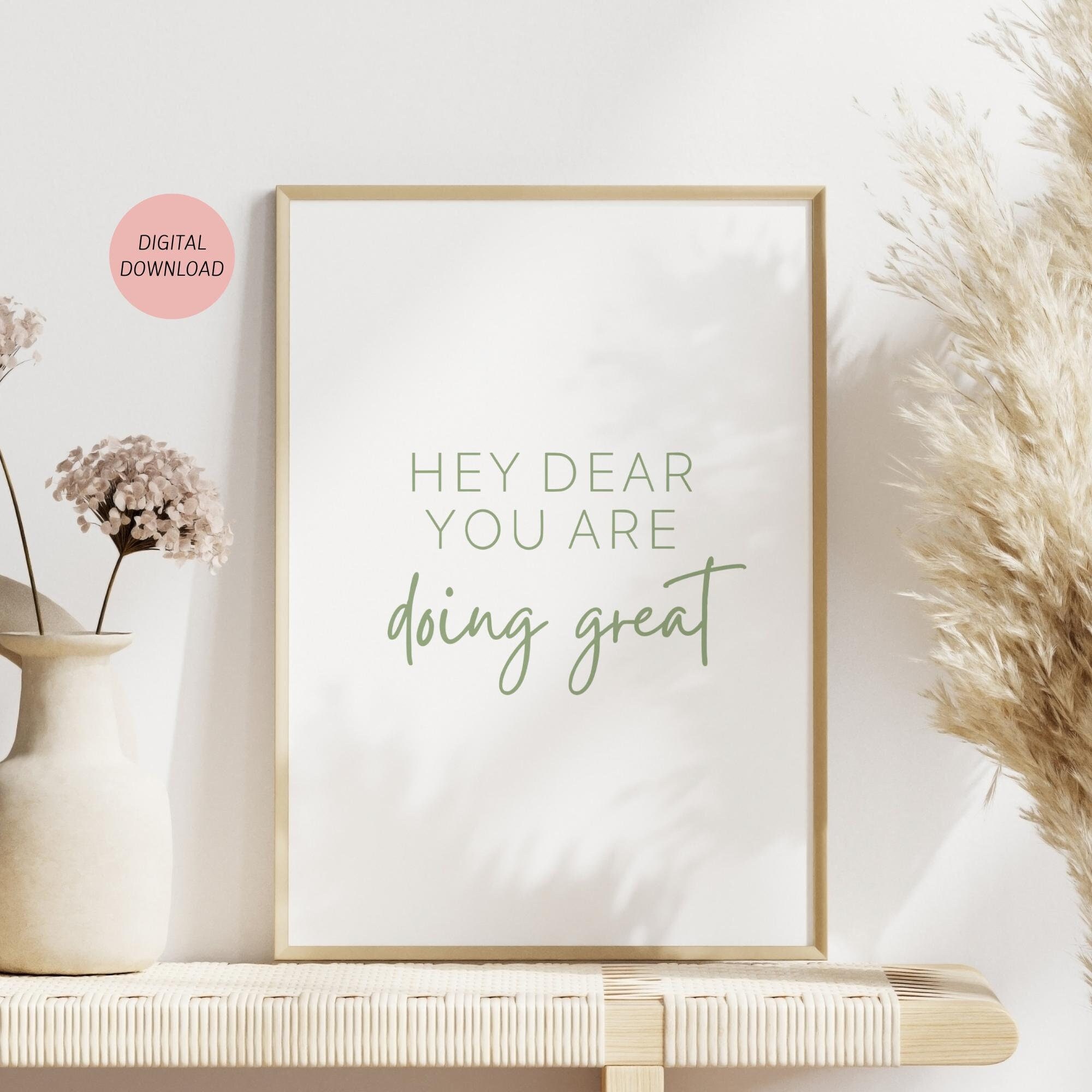 Printable Sage Green Wall Art, Daily Affirmations, Inspirational Quote ...