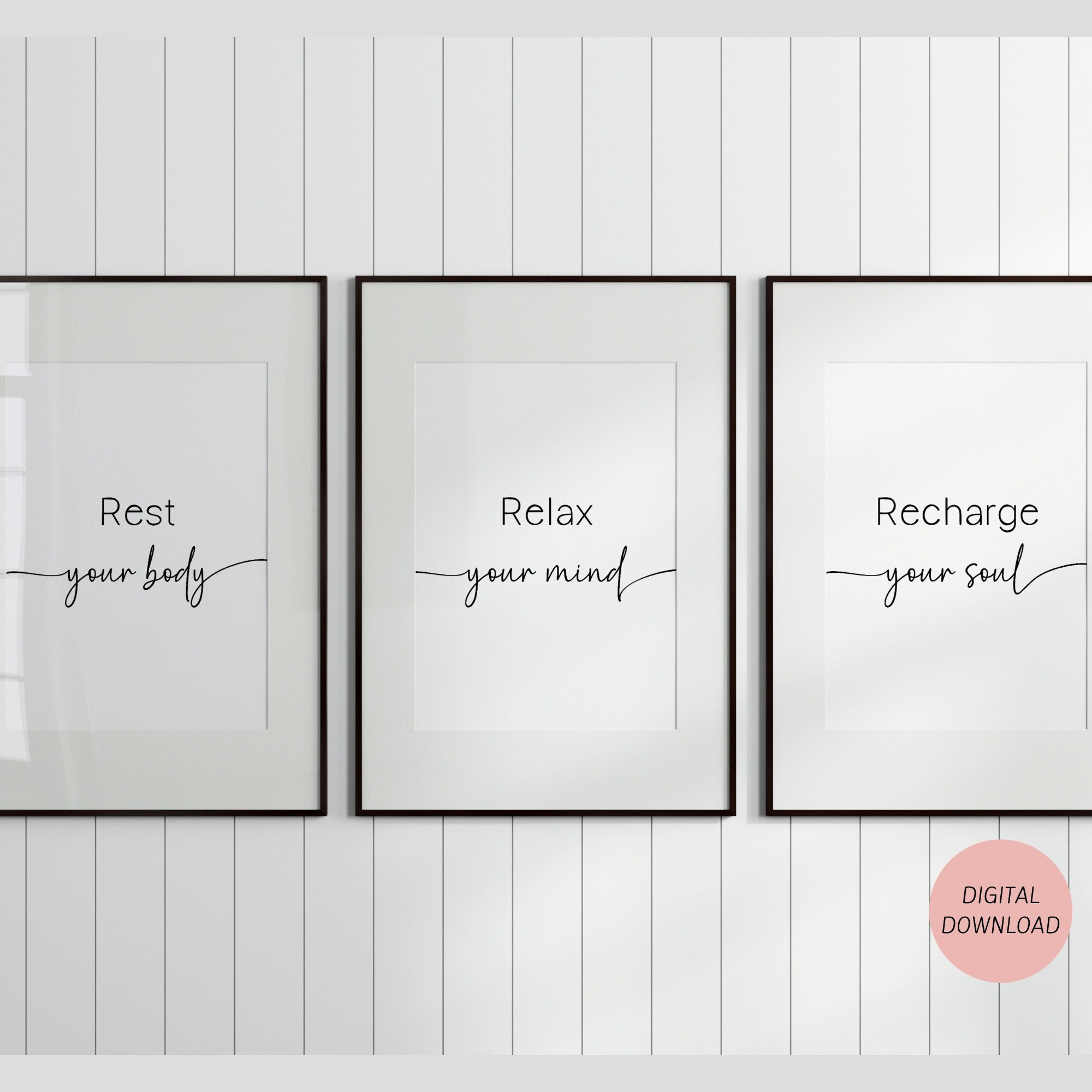 Printable Mental Health Wall Art, Self Care Poster, Self Love Print for ...