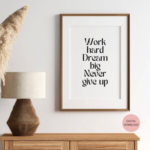 Printable Wall Art for Dorm Decor, Inspirational Quotes for Office Wall ...