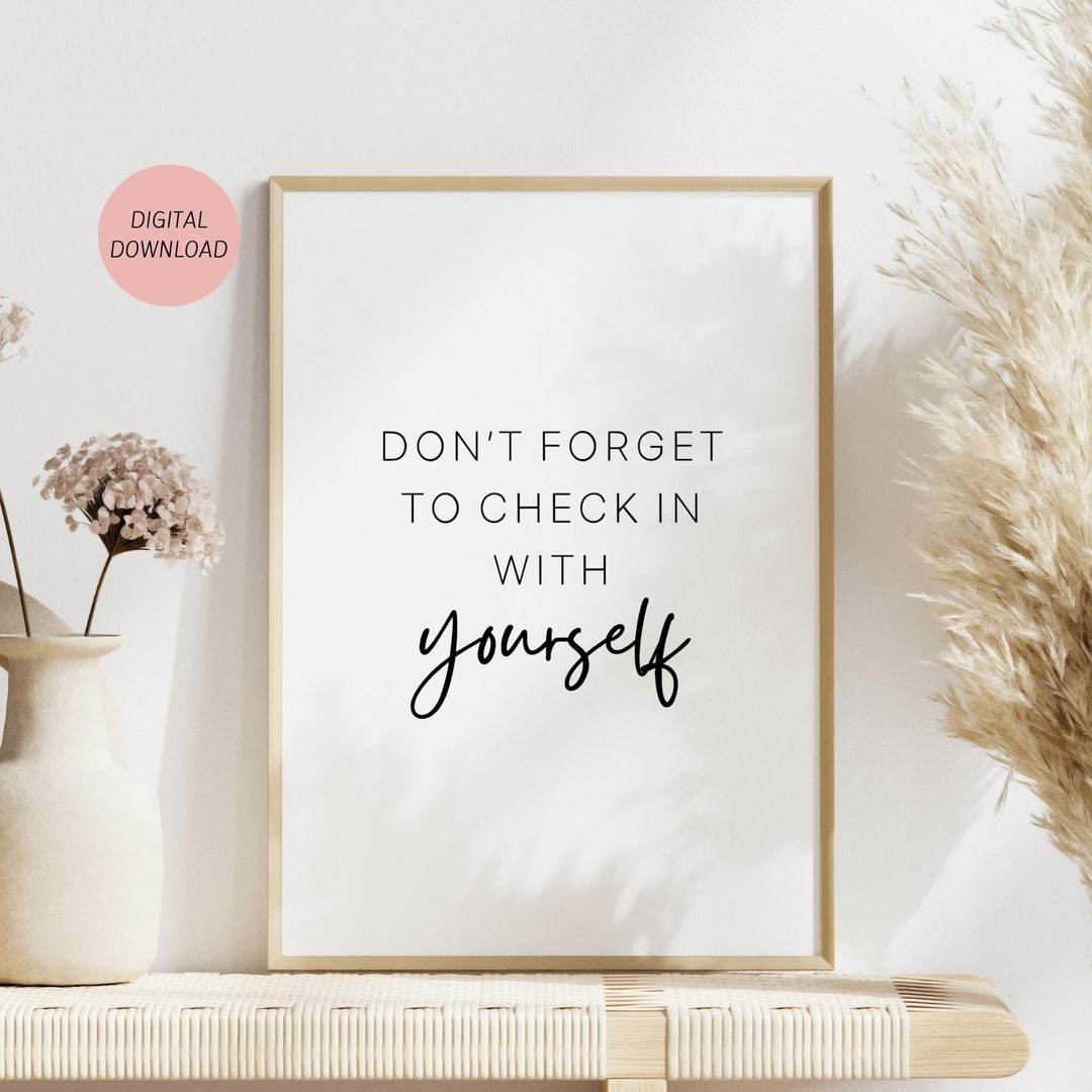 Printable Self Love Wall Art, Motivational Poster, Inspirational Quote ...
