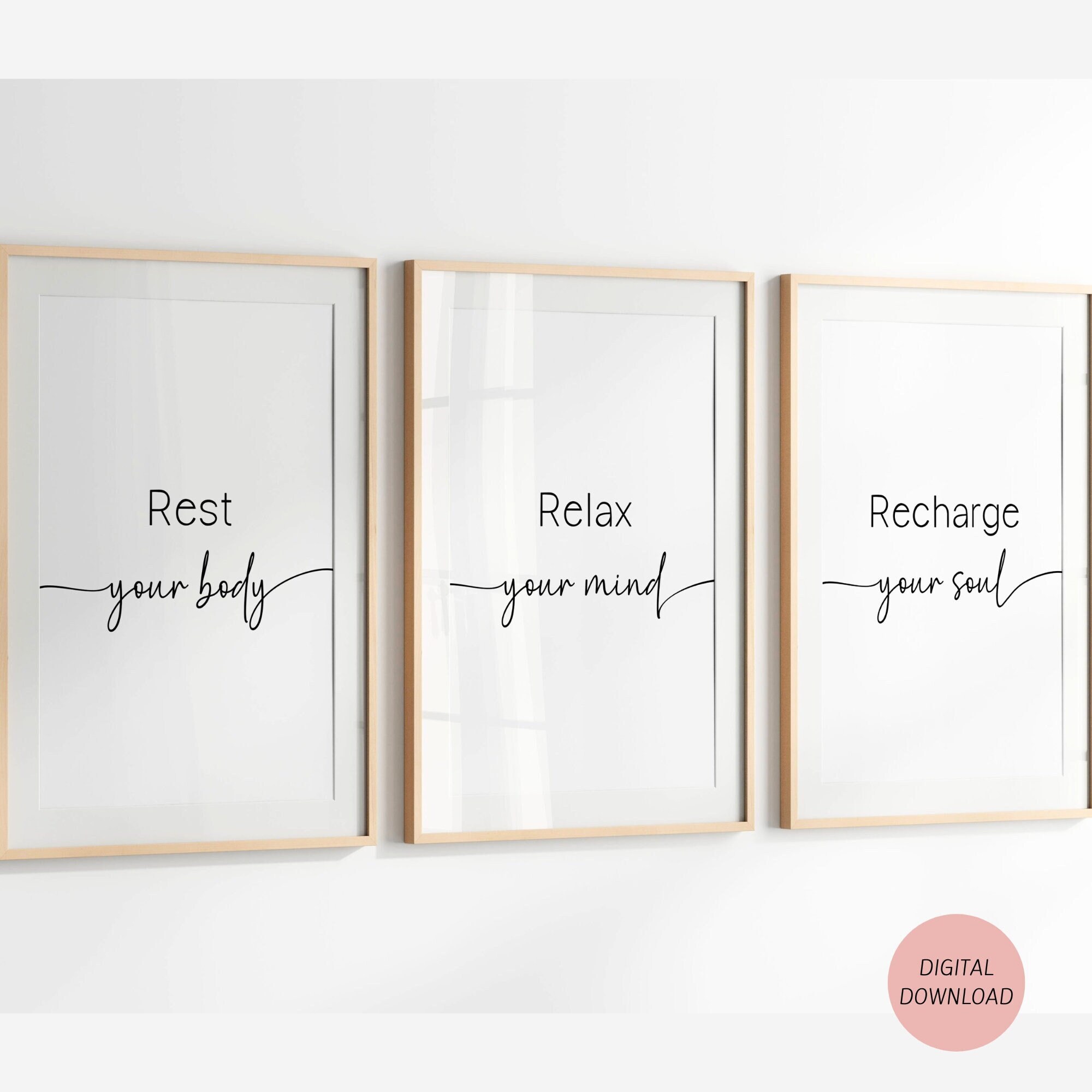 Printable Mental Health Wall Art, Self Care Poster, Self Love Print for ...