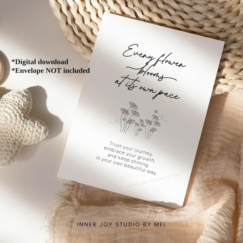 Printable Encouragement Greeting Card for Friend, Affirmation Quote ...