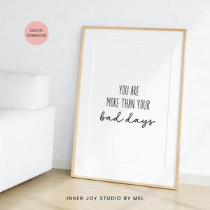 Printable Positive Affirmation Wall Art for Self Love, Self Care Poster ...