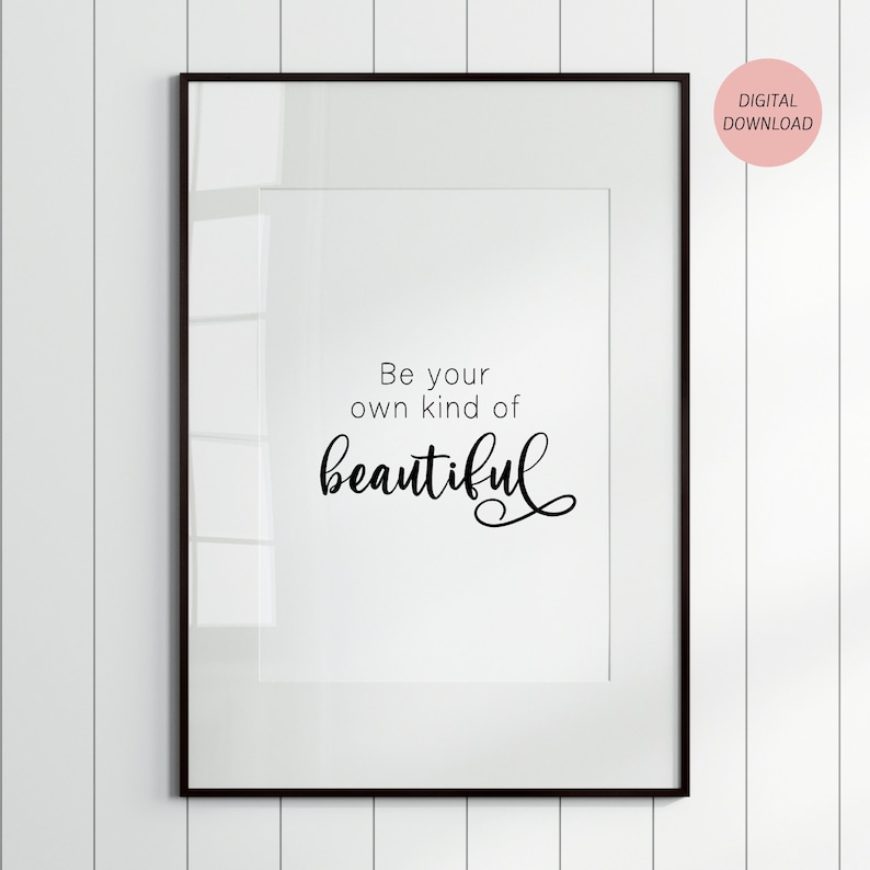 Printable Motivational Poster for Girls Room Decor, Inspirational Quote ...