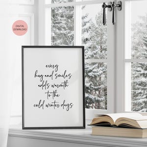 Printable Christmas Quote Wall Art, Holiday Decor, Modern Christmas ...