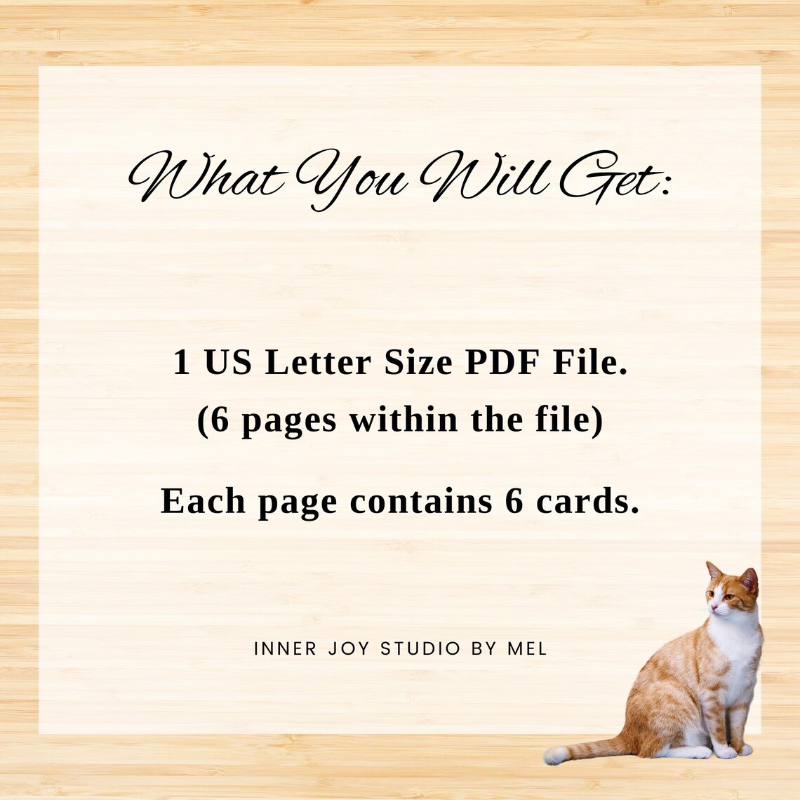 Printable Funny Cat Wisdom Cards for Self Love, Inspirational Quote for ...