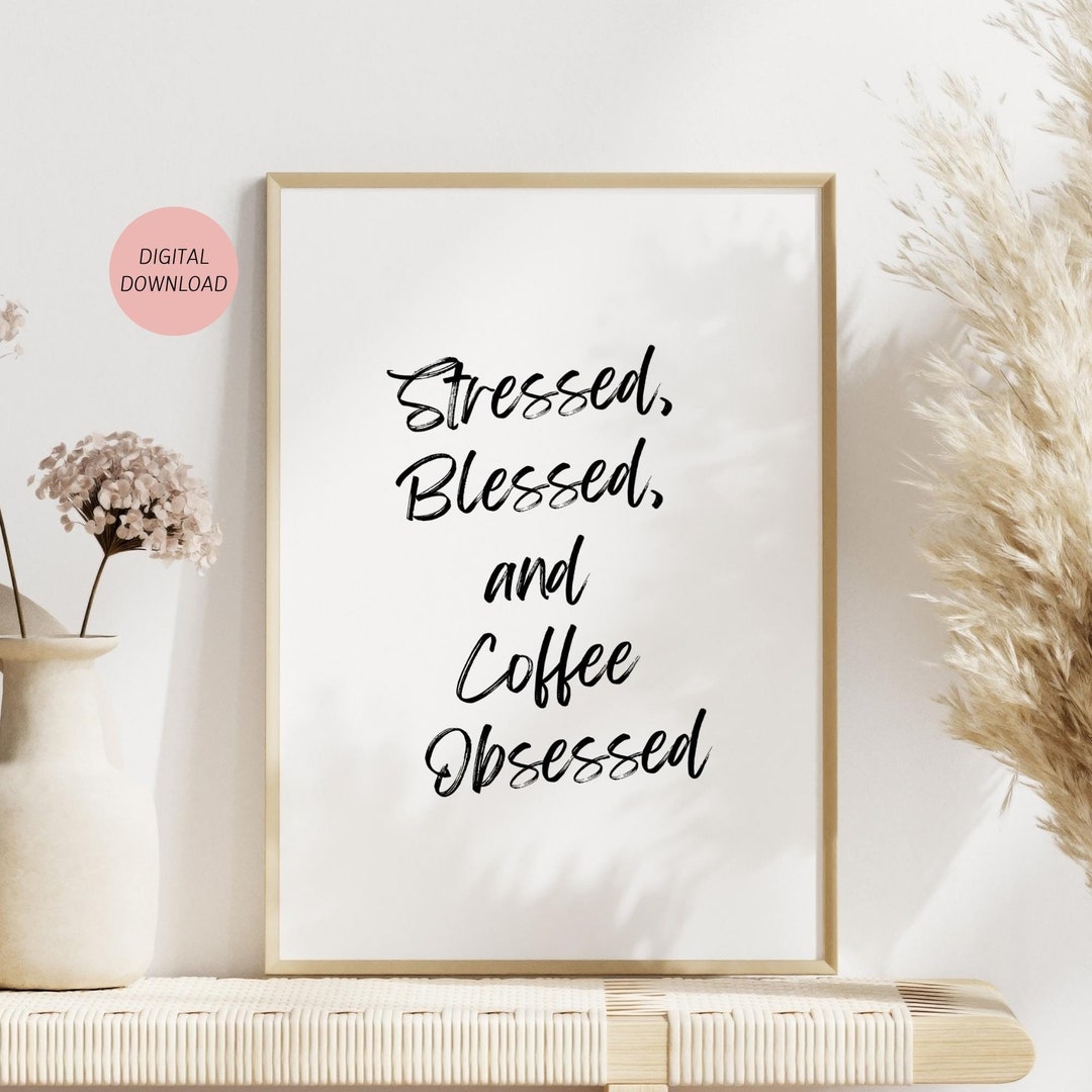 Printable Coffee Wall Art, Coffee Poster, Kitchen Wall Art, Coffee ...