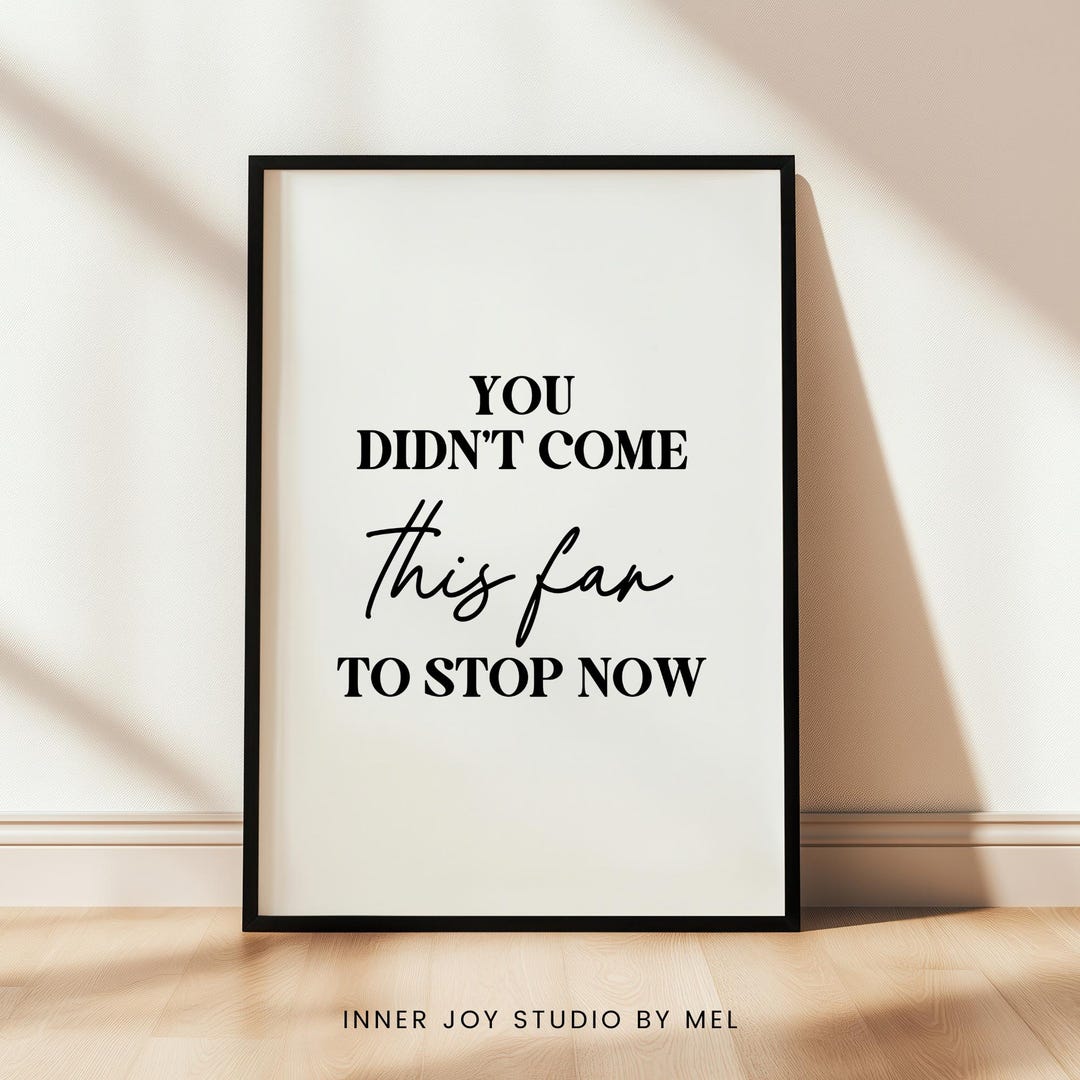 Printable Inspirational Wall Art, Motivational Poster, Home Office Wall ...