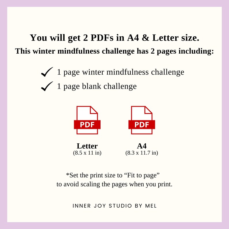 Printable 30 Day Winter Mindfulness Challenge, Mental Health Activity ...