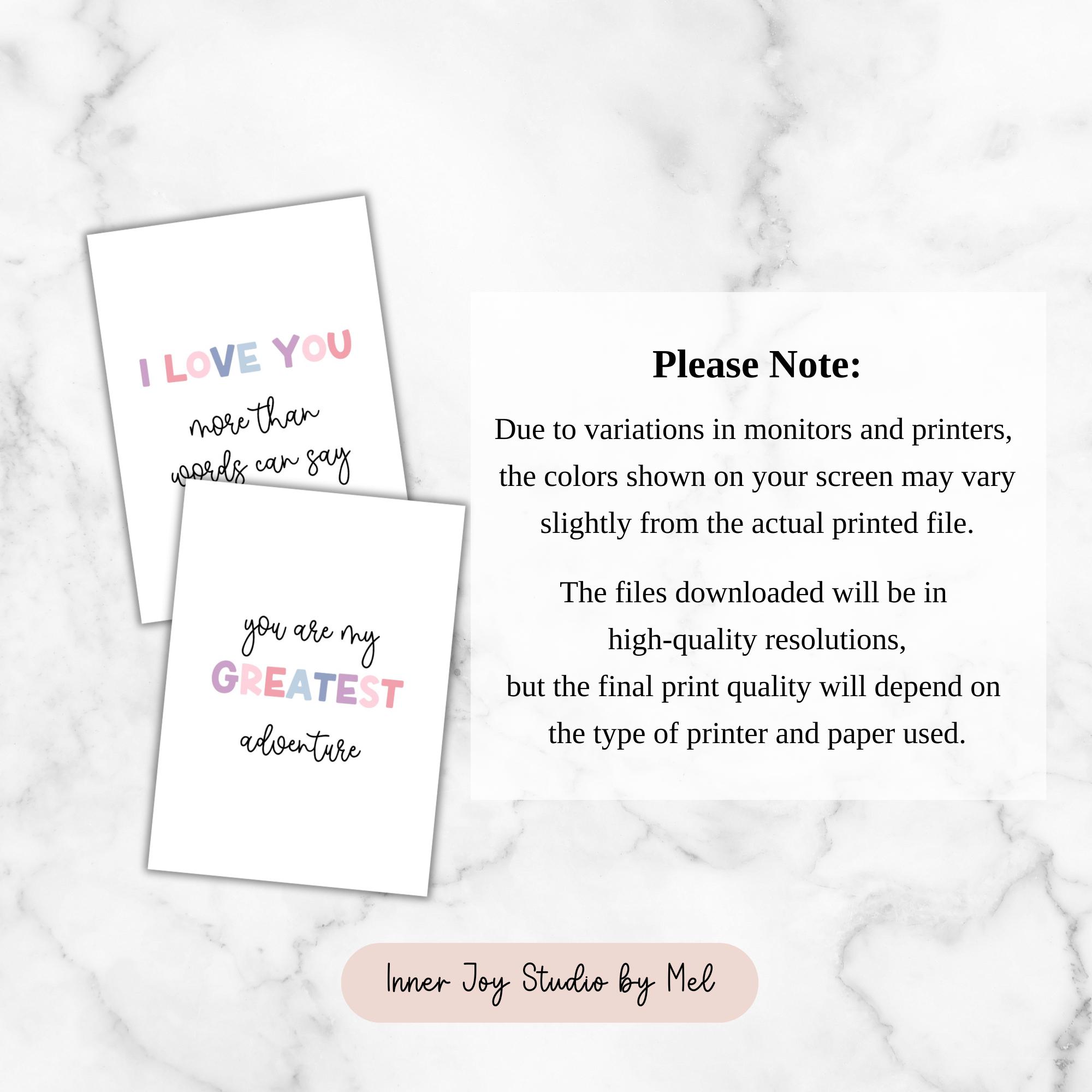 Printable Positive Affirmation Cards for Kids, Lunch Box Notes, Self ...