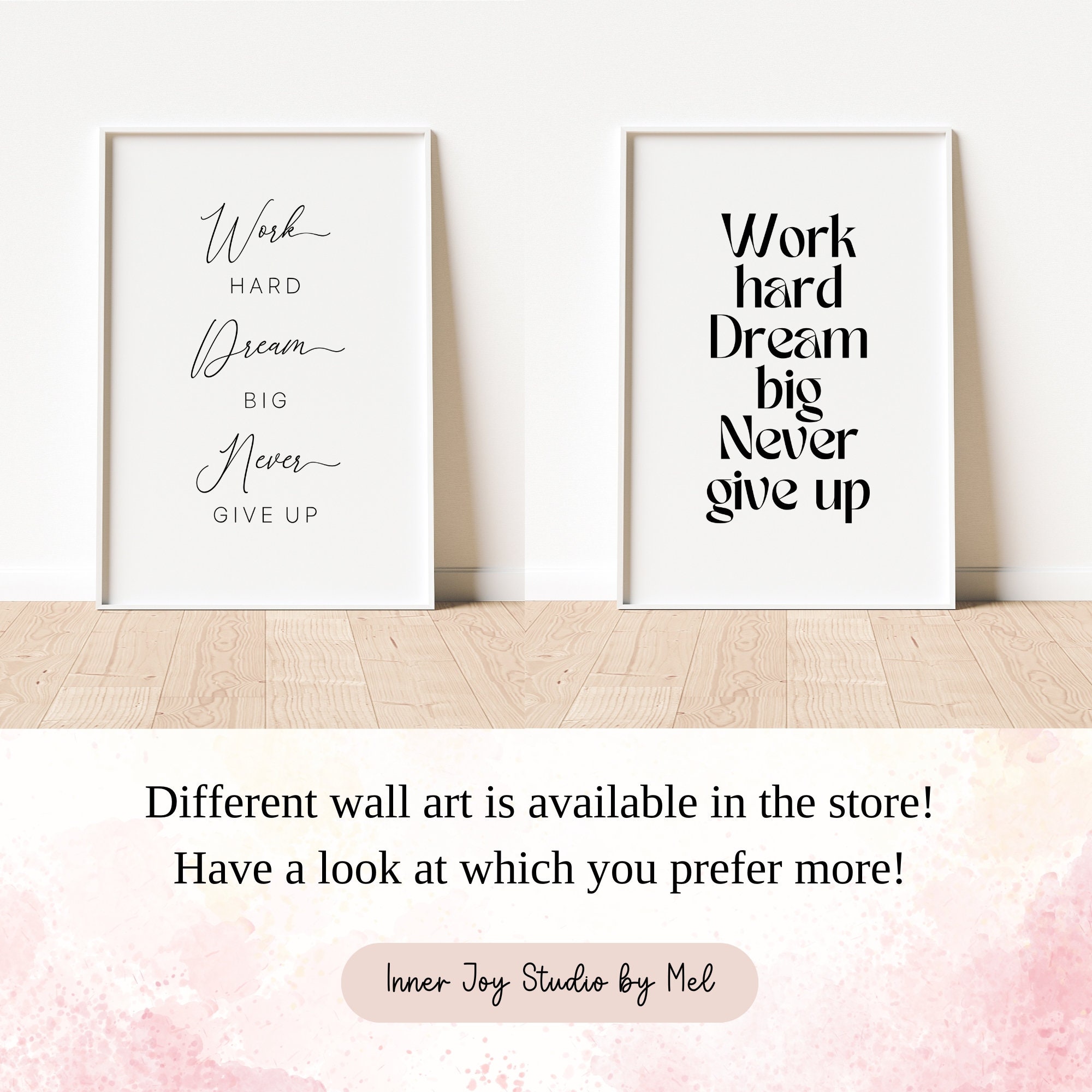 Printable Wall Art for Office Wall Decor, Inspirational Quotes for ...