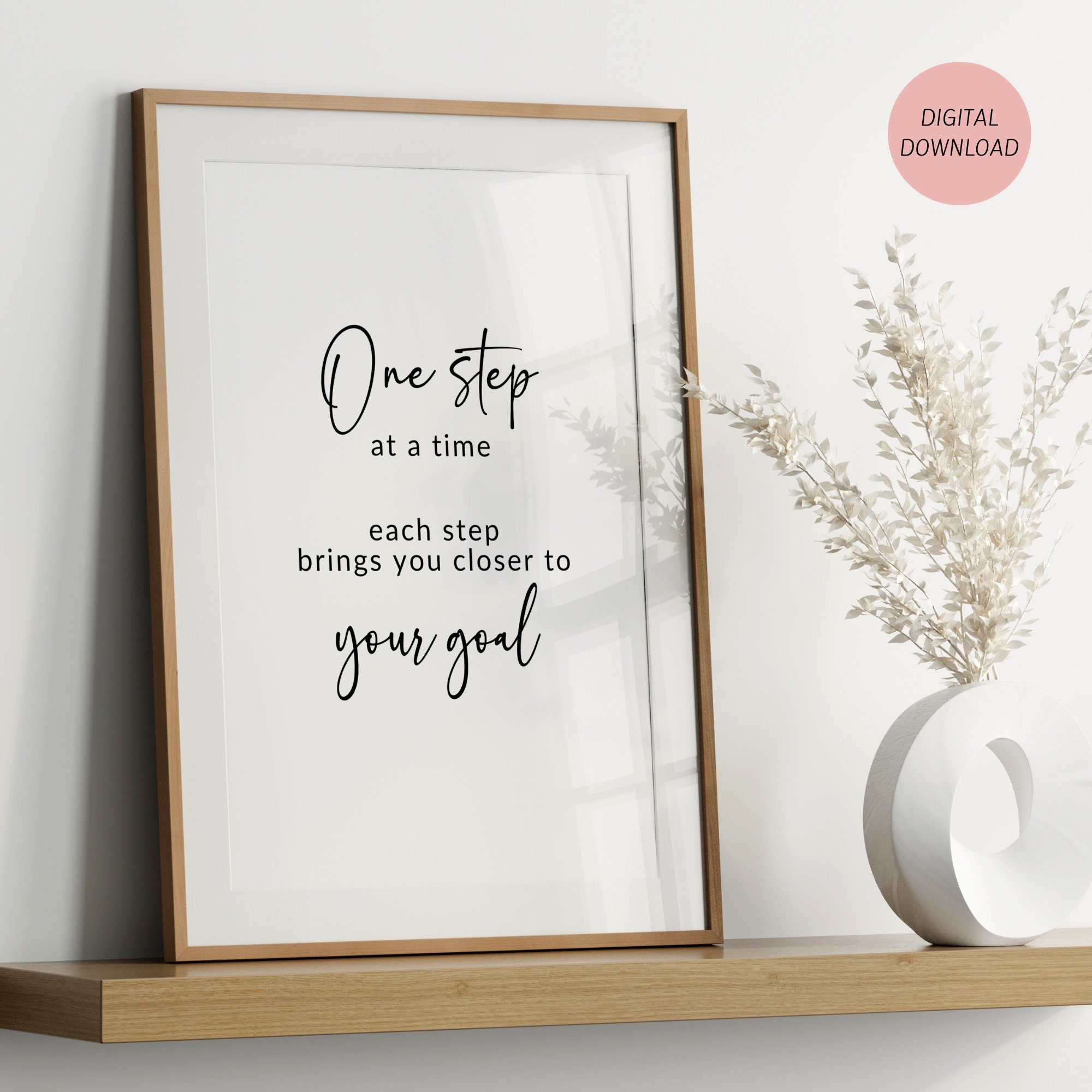 Inspirational Quotes Wall Art, Printable Motivational Poster for Office ...