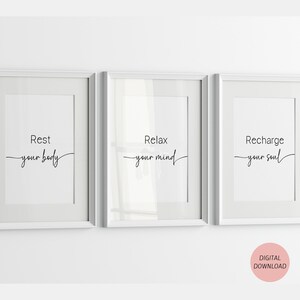Printable Mental Health Wall Art, Self Care Poster, Self Love Print for ...