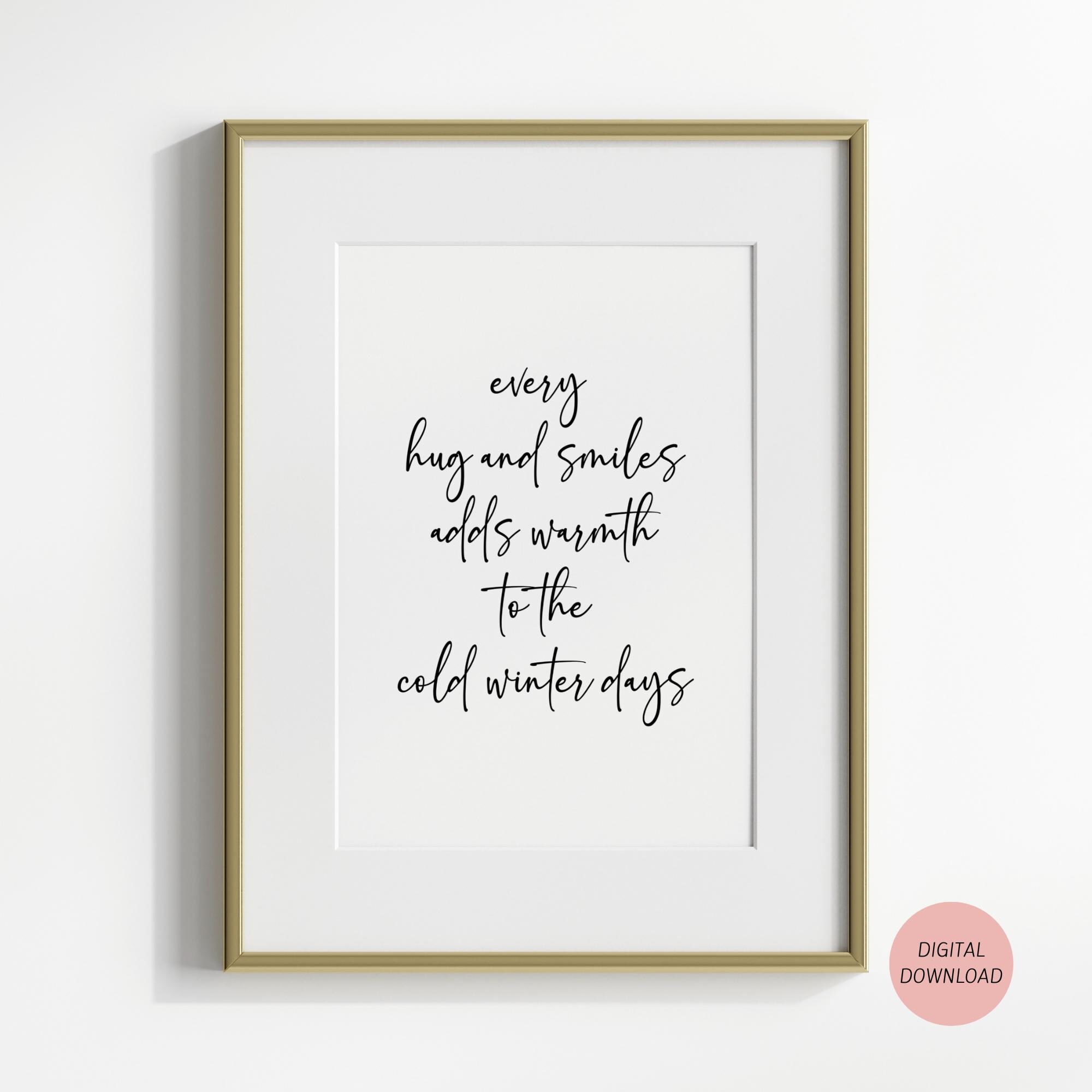 Printable Christmas Quote Wall Art, Holiday Decor, Modern Christmas ...