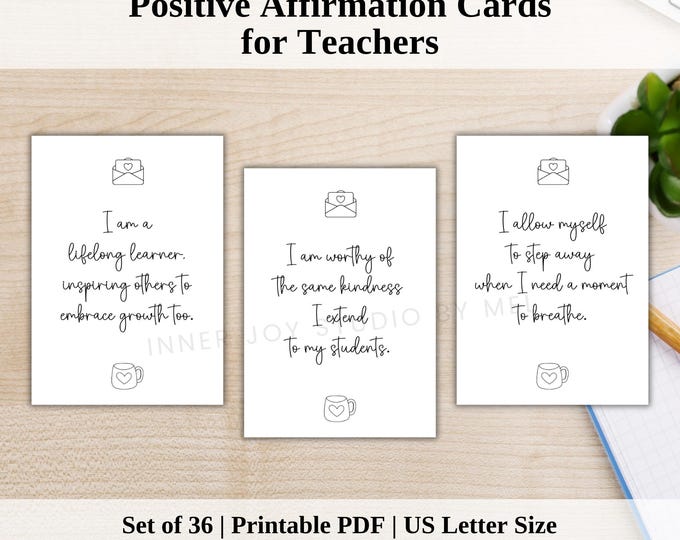 Printable Funny Cat Wisdom Cards for Self Love, Inspirational Quote for ...