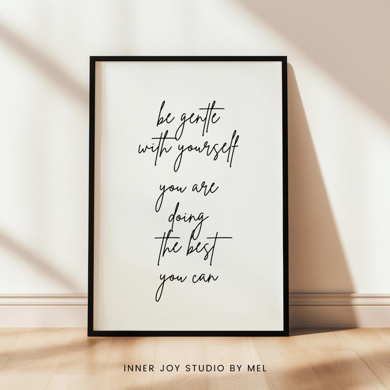 Printable Inspirational Quotes Wall Art for Self Care, Motivational ...