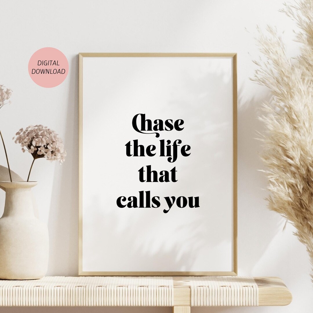 Printable Inspirational Quote Wall Art, Motivational Poster for ...