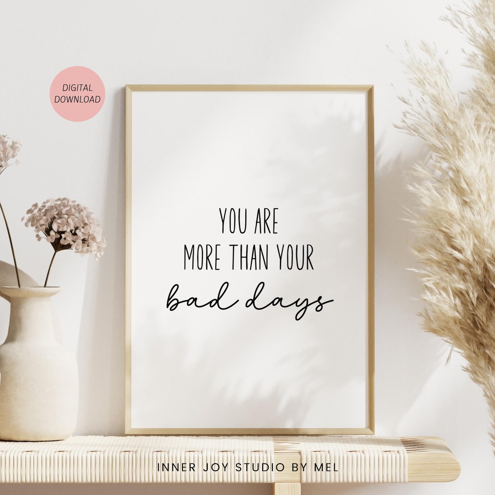 Printable Positive Affirmation Wall Art for Self Love, Self Care Poster ...